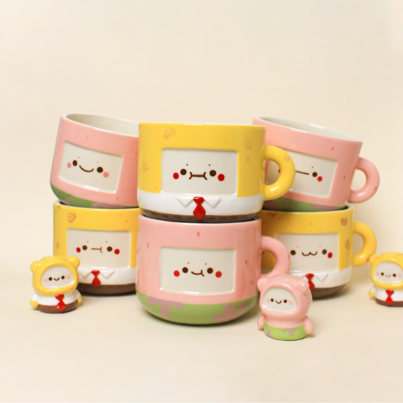 SPONGEBOB AND PATRICK MUG – Choutopia Ceramics