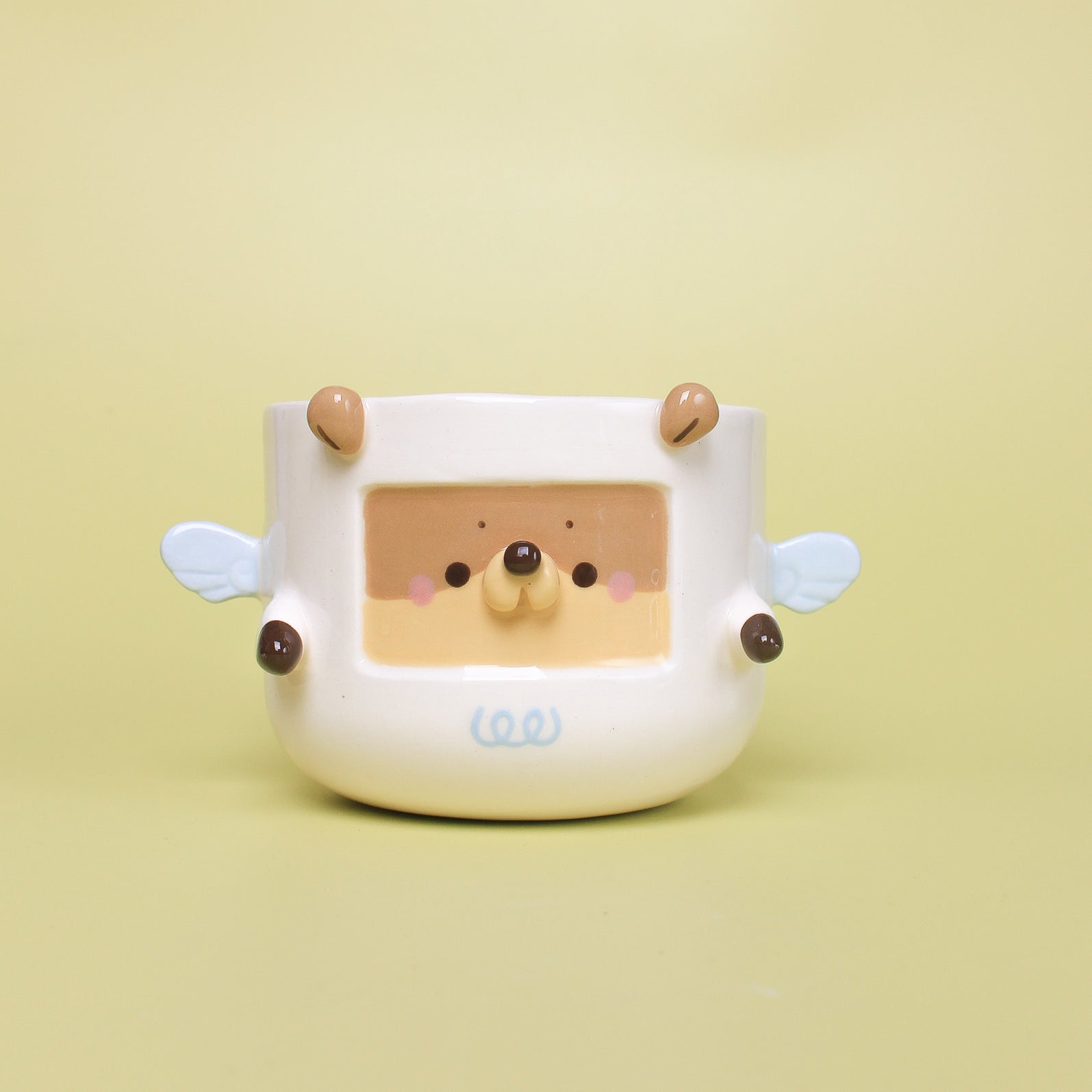OTTER ANGEL PLANTER #3 (porcelain) – Choutopia Ceramics