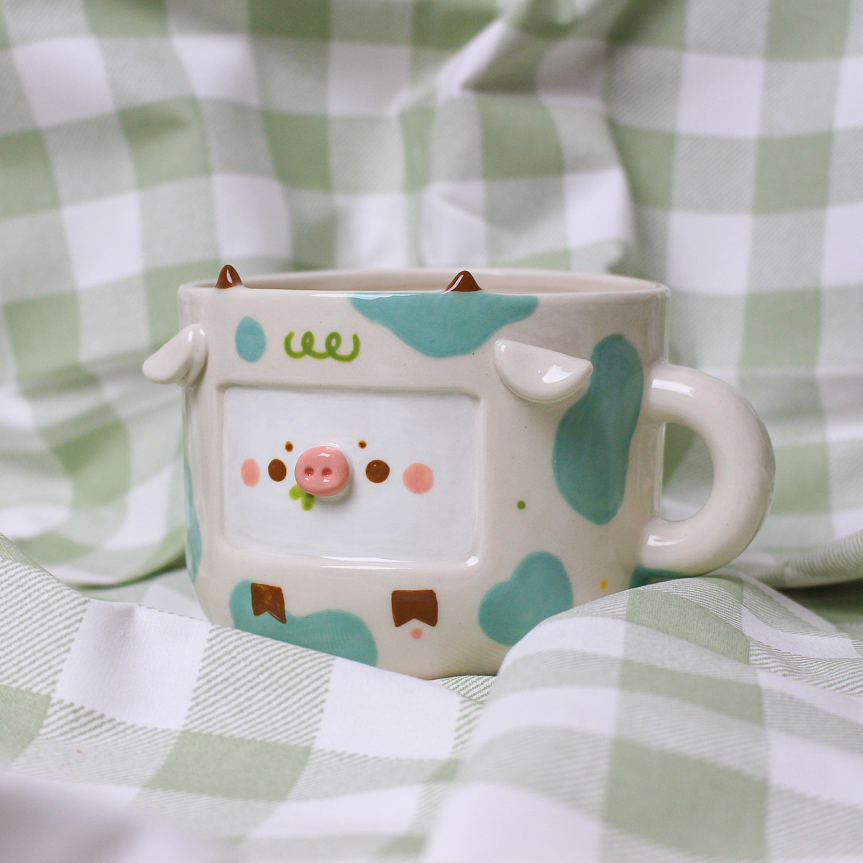 ORIGINAL COW MUG - MINT #2 – Choutopia Ceramics
