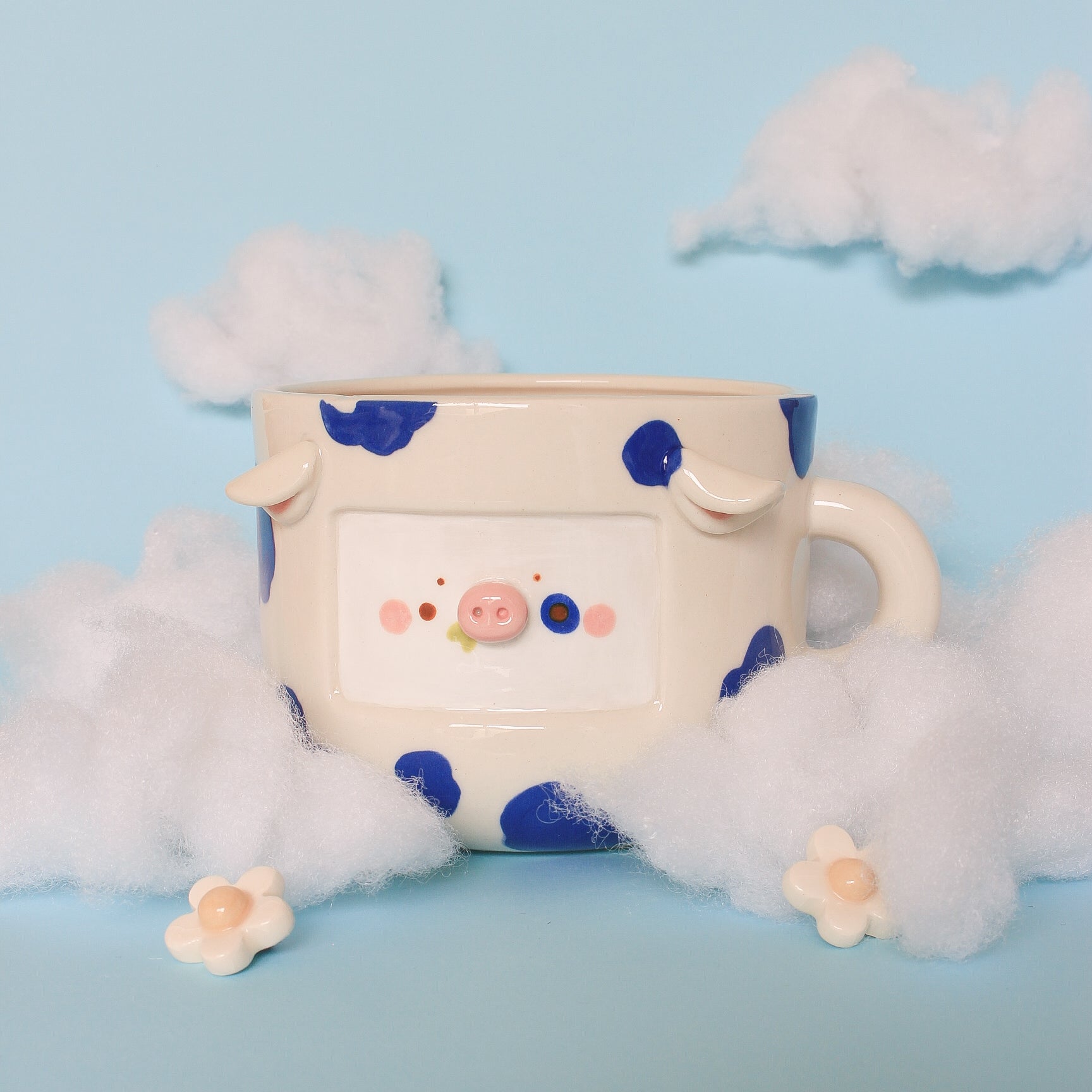 NAVY COW MUG #18 – Choutopia Ceramics