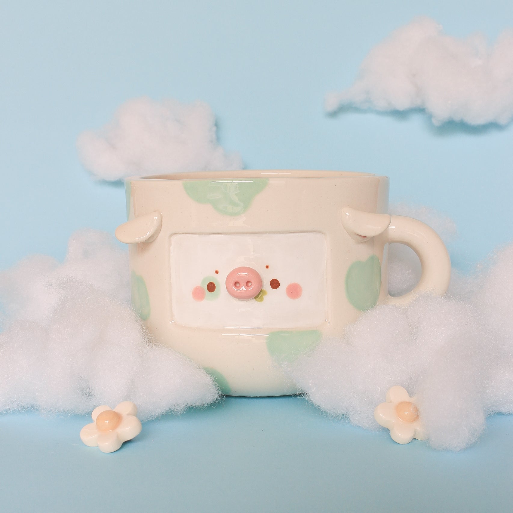 MINT COW MUG #16 – Choutopia Ceramics